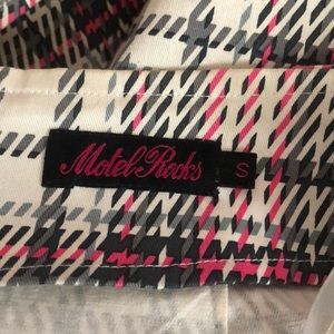 Motel Rocks | Skirts | Motel Rocks Pink Gray Plaid Tartan Skirt | Poshmark